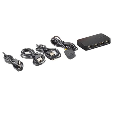 Kvm Switcher Shared Controller Hub Adapter Usb 2 Input 4 Output For Laptop Printer Keyboard