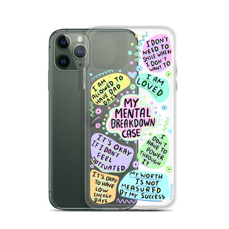 Aesthetic Quote Phone Case Inspirational Phone Case Mental Health