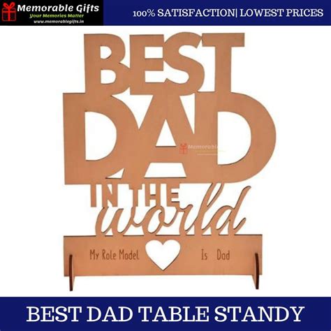 Best Dad Table Standy Memorable Ts