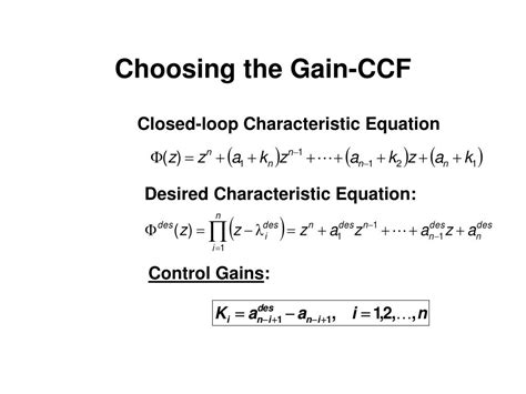Ppt Lecture 15 State Feedback Control Part I Powerpoint Presentation Id 185718