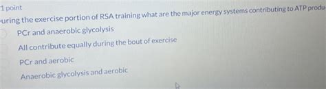 Solved 1 Pointuring The Exercise Portion Of RSA Training Chegg Com