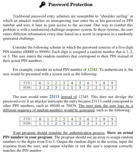 Solved P Password Protection Traditional Password Entry