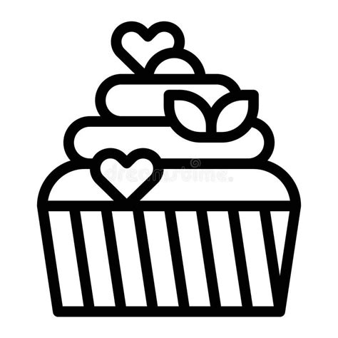 Cupcake Or Muffin Baked Good Vector Icon Stock Vector Illustration