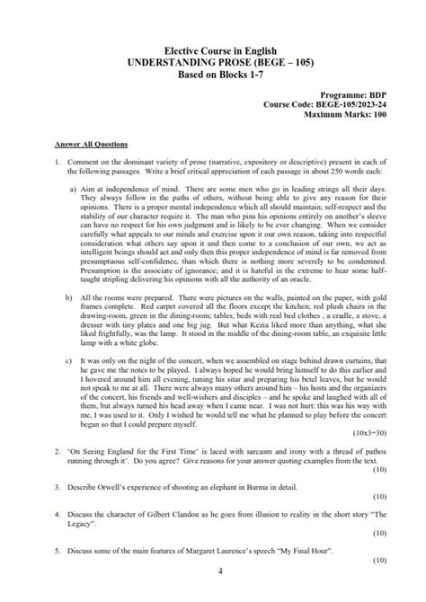 Ignou Bege105 Solved Assignment 2023 24 English Medium Ignou Solved Assignment 2024 25