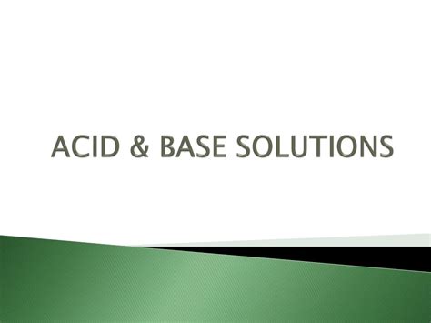 PPT ACID BASE SOLUTIONS PowerPoint Presentation Free Download ID 2496191