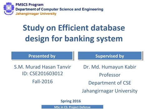 Efficient Database Design For Banking System Ppt Databases Computer Software And Applications