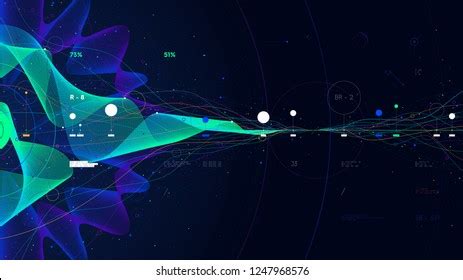 Big Data Visualization Array Digital Presentation Stock Vector Royalty Free
