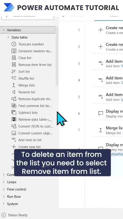 Cómo Usar Listas En Power Automate Crear Añadir Eliminar Y Reorganizar Elementos Youtube