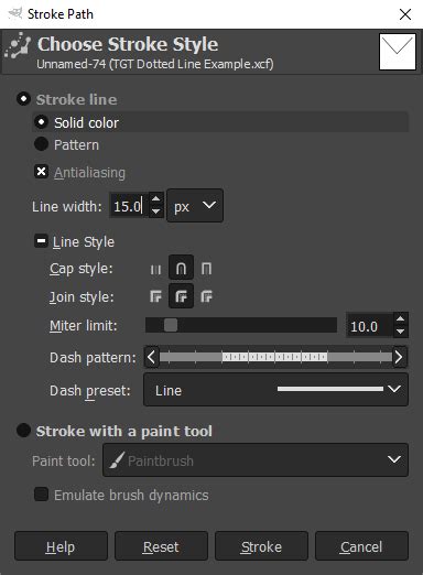 3 Ways To Make A Dotted Line In Gimp With Steps