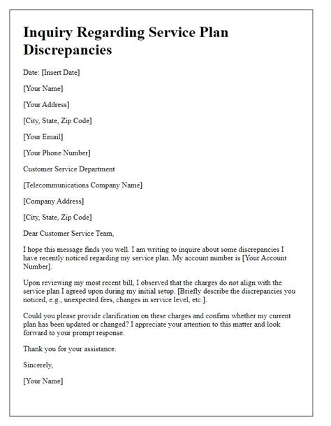Letter Template For Complaint To Telecommunications Company Free Samples In Pdf Letterin