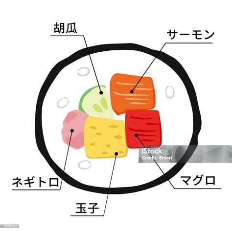 Cross Section Of Sushi Rolls Stock Illustration Download Image Now