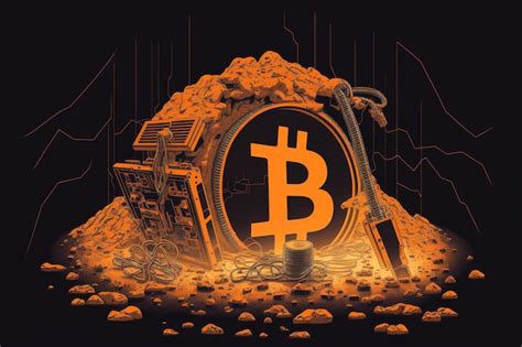 Premium Photo Conceptual Illustration Of Bitcoin Mining Technology Concept