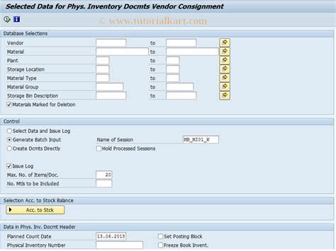 MIK SAP Tcode Batch Input Ph Invoice Document Vendor Cons