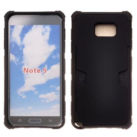 Galaxy Note 5 Case Slim Hybrid Card Slot Insert Dual Layer Shock