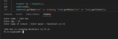 Newbie To Oop Here Ive Tried To Use Constructors That Take Inputs From The User However Im