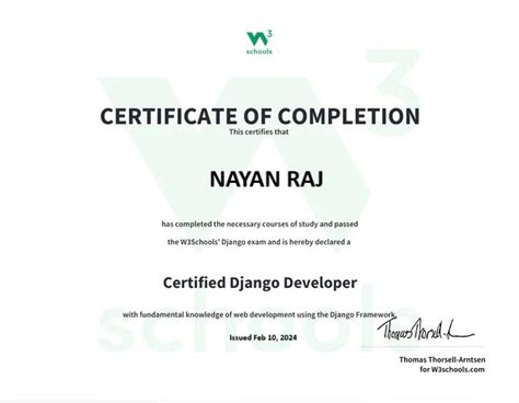 Nayan Raj On Linkedin Djangocertified Webdevelopment Continuouslearning