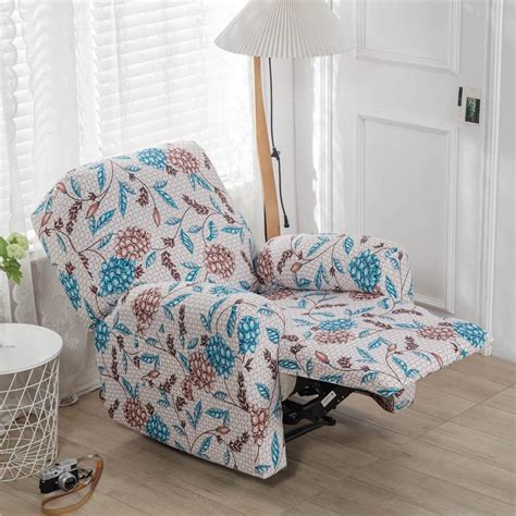 Fansu Housse De Fauteuil Relax Extensible 1 Places Fleurs Classiques