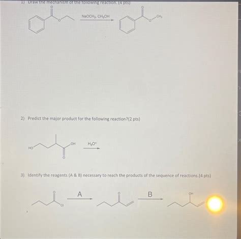 Solved 2 Predict The Major Product For The Following