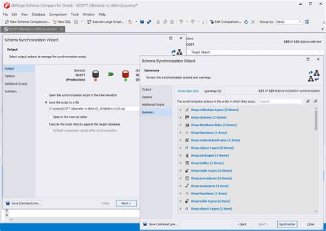 Features Of Oracle Schema Compare For Oracle