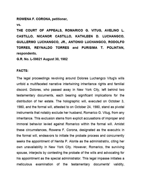 Case Pdf Probate Will And Testament