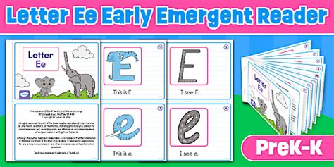 Letter Ee Early Emergent Reader