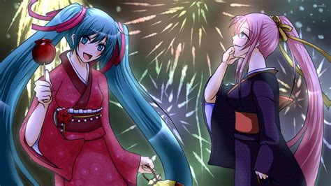 Hatsune Miku And Megurine Luka In Vocaloid Wallpaper Anime Wallpapers