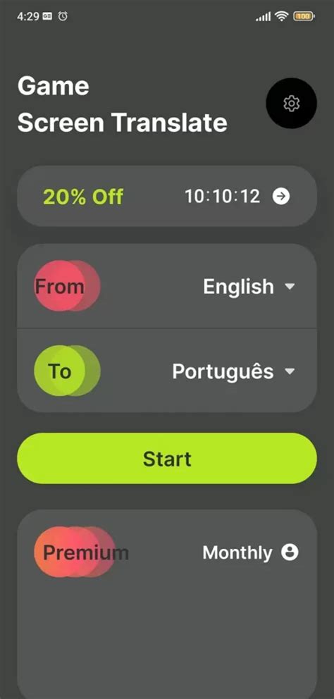aplicativo game screen translate permite traduzir jogos android