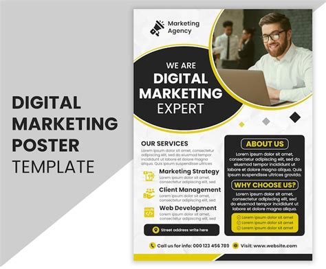 Premium Psd Digital Marketing Poster Template