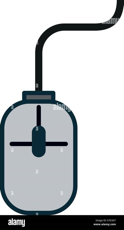Mouse With Cord Computer Icon Image Stock Vector Image And Art Alamy