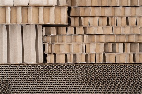 골판지 포장재 셀룰로오스로 만든 골판지의 질감 천연 갈색 판지 표면 3차원 형태에 대한 스톡 사진 및 기타 이미지 3차원 형태 갈색 개념 기호 Istock