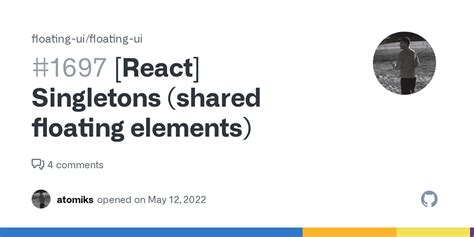 React Singletons Shared Floating Elements Issue Floating Ui Floating Ui GitHub