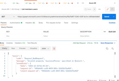 Administrative Unit User Id Specific Filter Returns Error Microsoft Qanda