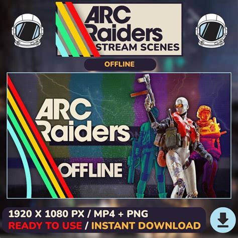 Arc Raiders Animated Stream Scenes Twitch Overlay Bundle Starting