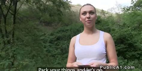 Brunette In Yoga Pants Fucks Outdoor Tnaflix Com