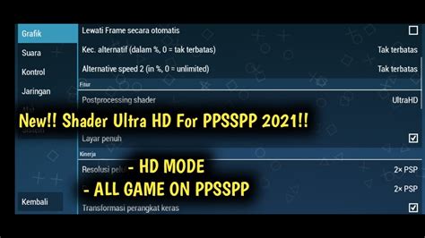 Shader Ultra HD PPSSPP Terbaru YouTube