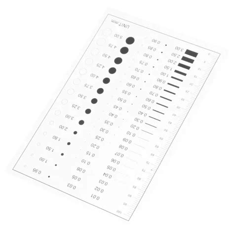Flaw Detection Gauge Estimation Chart Tool High Precision Line Width Defects £519 Picclick Uk