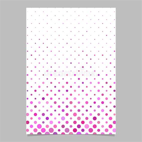 Pink Dot Pattern Brochure Background Vector Stationery Template