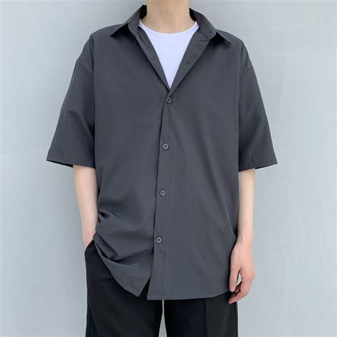 Jual Kemeja Rayon Kasual Kemeja Oversize Pria Kemeja Polos Pria Korean