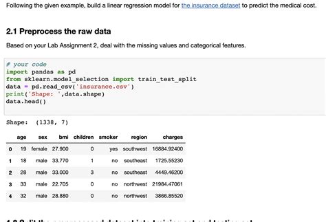 Solved Following The Given Example Build A Linear Chegg Com