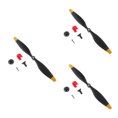Worgeous 3 Sets Of Spiral Propeller Accessory Replacement Mini Propeller Part Mini Propeller