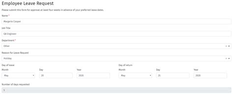valeurs calculées dans les formulaires électroniques