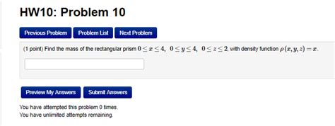 Solved HW10 Problem 10 Previous Problem Problem ListNext Chegg Com