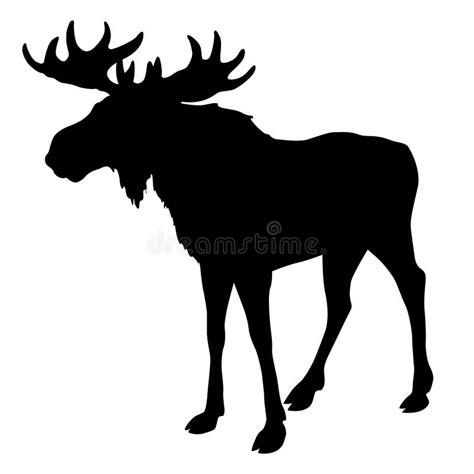 Moose Outline Stock Illustrations 4 002 Moose Outline Stock