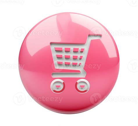 Shopping Cart Button Icon Isolated 44861245 Png