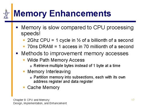 Chapter 8 CPU And Memory Design Implementation And