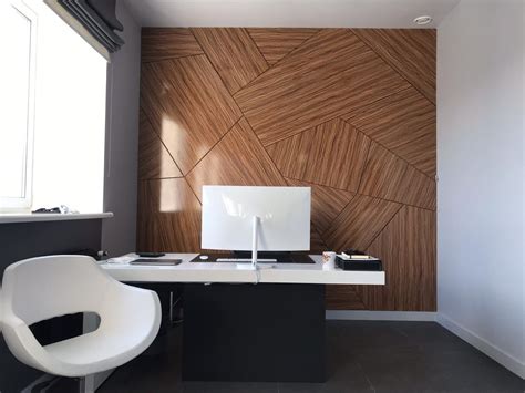 Шпонированные стеновые панели - 65 фото