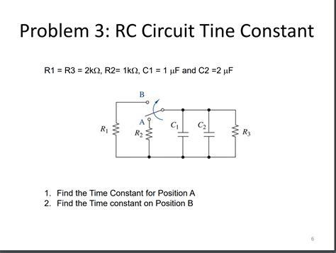 Solved Problem 3 Rc Circuit Tine Constant