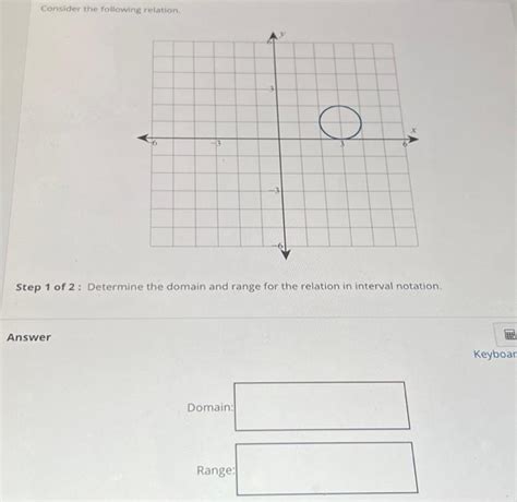 Solved Consider The Following Relation Step 1 Of 2