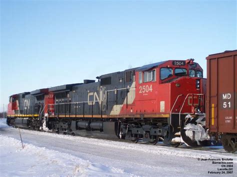 Canadian National Railway Cn Dash 9 44cw And Dash 9 44cwl