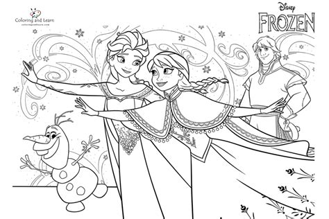 Frozen Coloring Pages Free 2025 Coloring And Learn